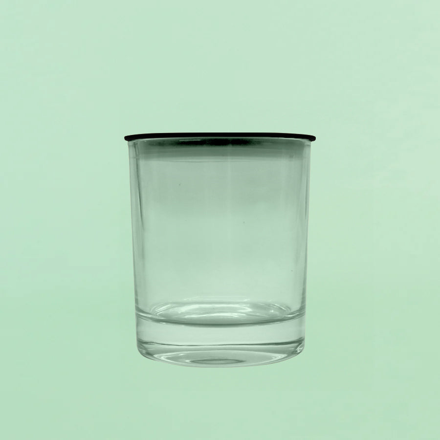 Flat Tin Lid Extra Large - Black | Scent Method