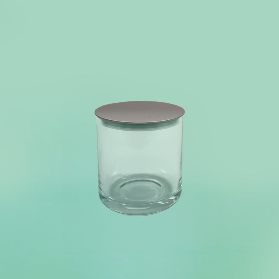 Flat Tin Lid Large - Silver | Scent Method