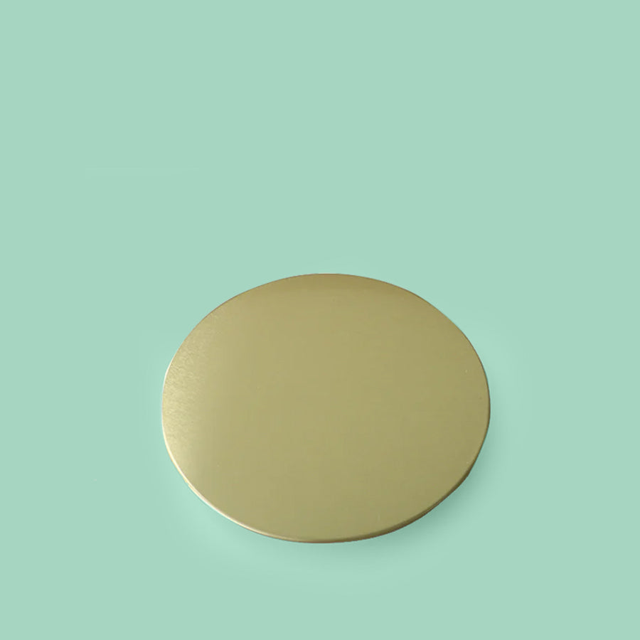 Flat Tin Lid Medium - Yellow Gold - Suited to Oxford & Cambridge Type | Scent Method