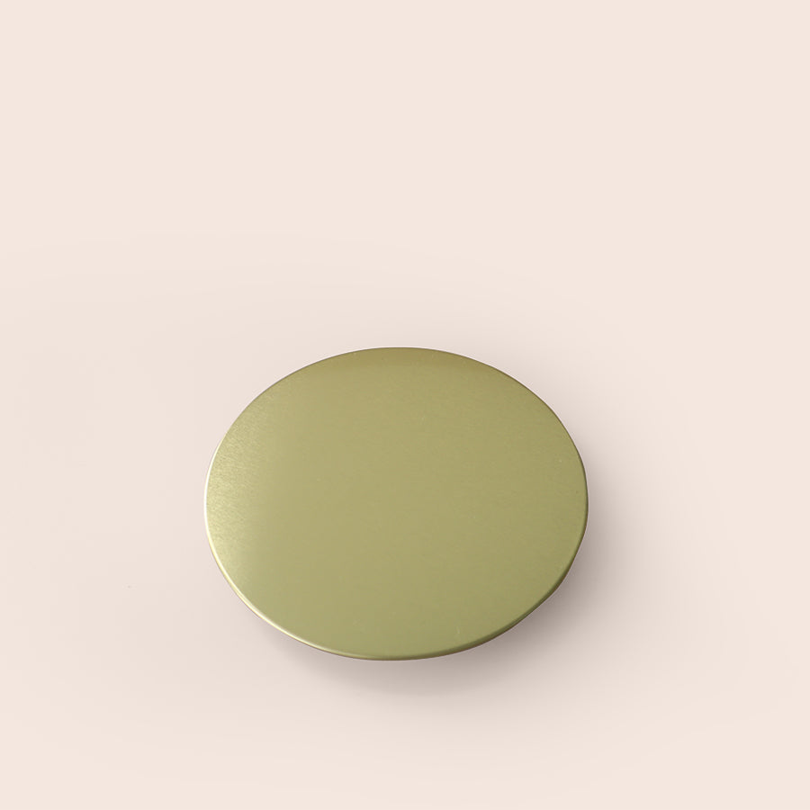 Flat Tin Lid Extra Large - Yellow Gold | Scent Method