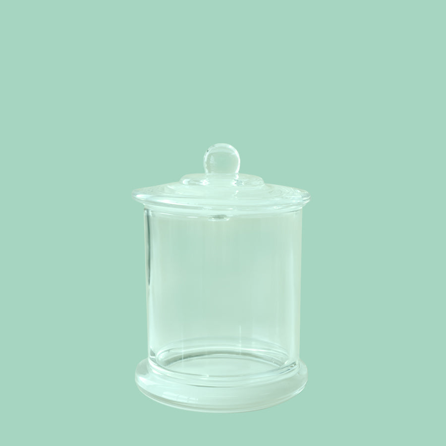 Danube Type Candle Jar Medium With Knob Lid - Clear | Scent Method