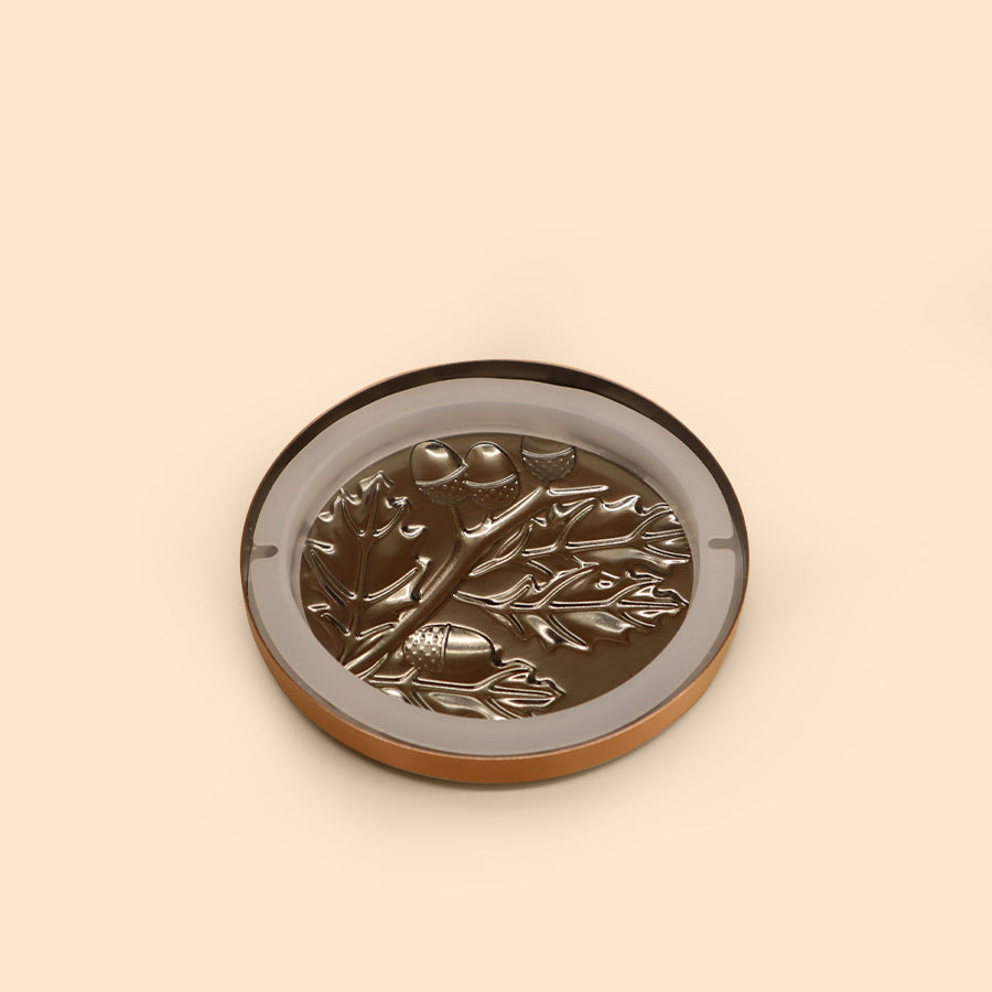 Metal Lid Extra Large - Bronze Acorn Print - Suited to Oxford Type New ...