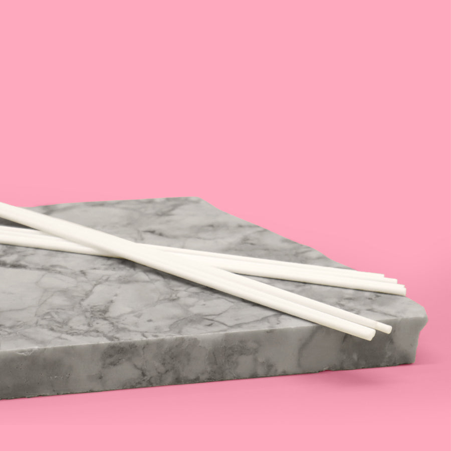 White Coloured Diffuser Reeds - 3mm x 250mm | Scent Method